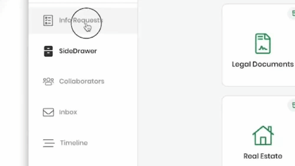 Features for Financial Services Firms | SideDrawer - Digital Vault